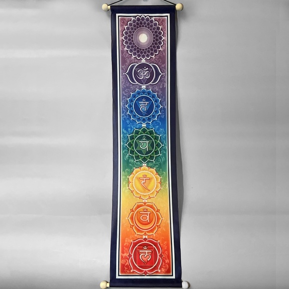 Sacred Source | Wall Decor | Vertical Chakra Symbol Flag | Poshmark